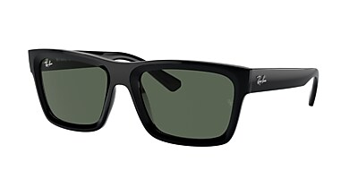 Ray-Ban RB4396 Warren Bio-Based 54 Dark Green & Black Sunglasses ...