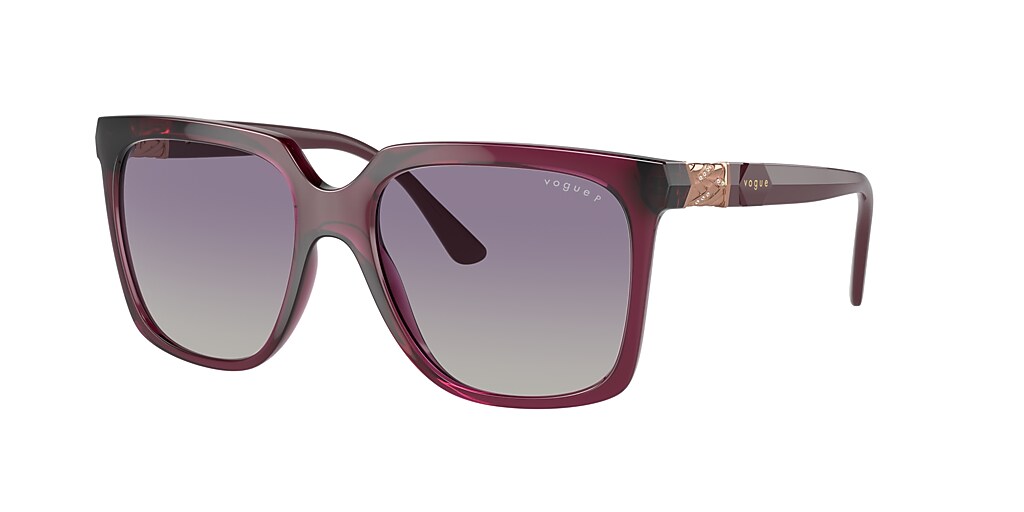 Vogue Eyewear VO5476SB 54 Polar Grey Gradient Violet & Transparent ...