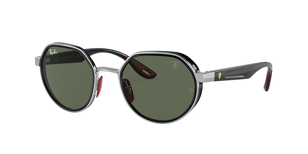 Ray-Ban RB3703M Scuderia Ferrari Collection 51 Dark Green & Silver ...