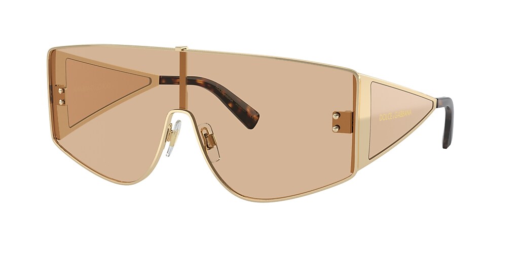Dolce&Gabbana DG2305 01 Light Brown Mirror Flash Gold & Light Gold ...