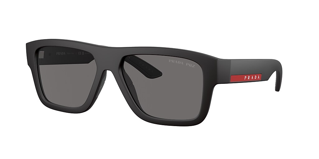 Prada Linea Rossa PS 04ZS 56 Dark Grey Polar & Black Rubbered Polarized ...