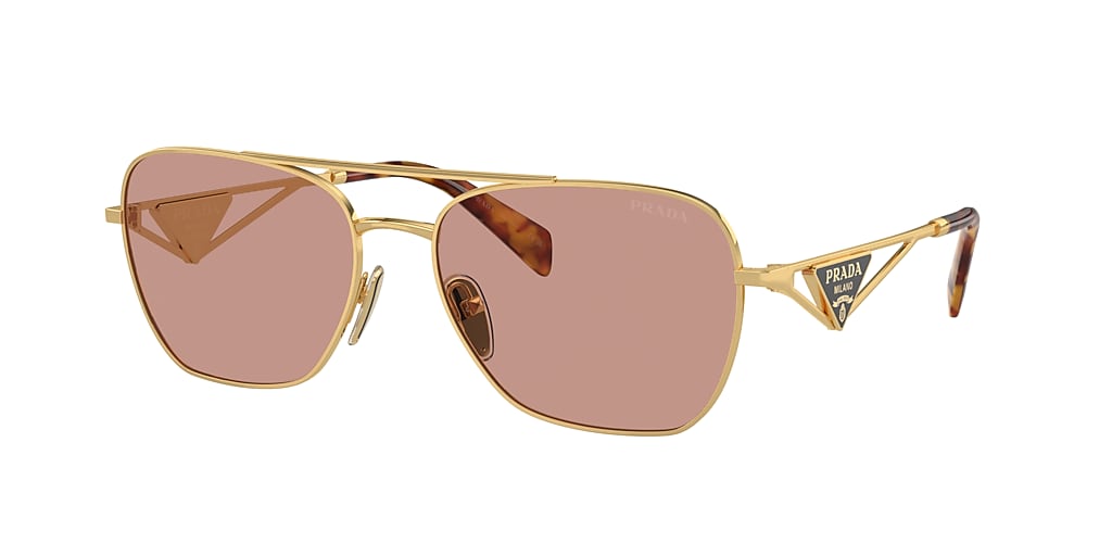 Prada PR A50S 59 Dark Violet & Gold Sunglasses | Sunglass Hut USA