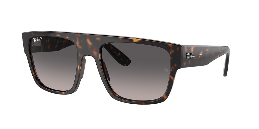 Ray-Ban RB0360S Drifter 57 Grey & Havana Polarized Sunglasses ...