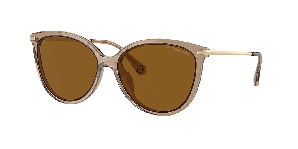 Michael Kors MK2184U Dupont 58 Brown Gradient Polarized & Brown ...