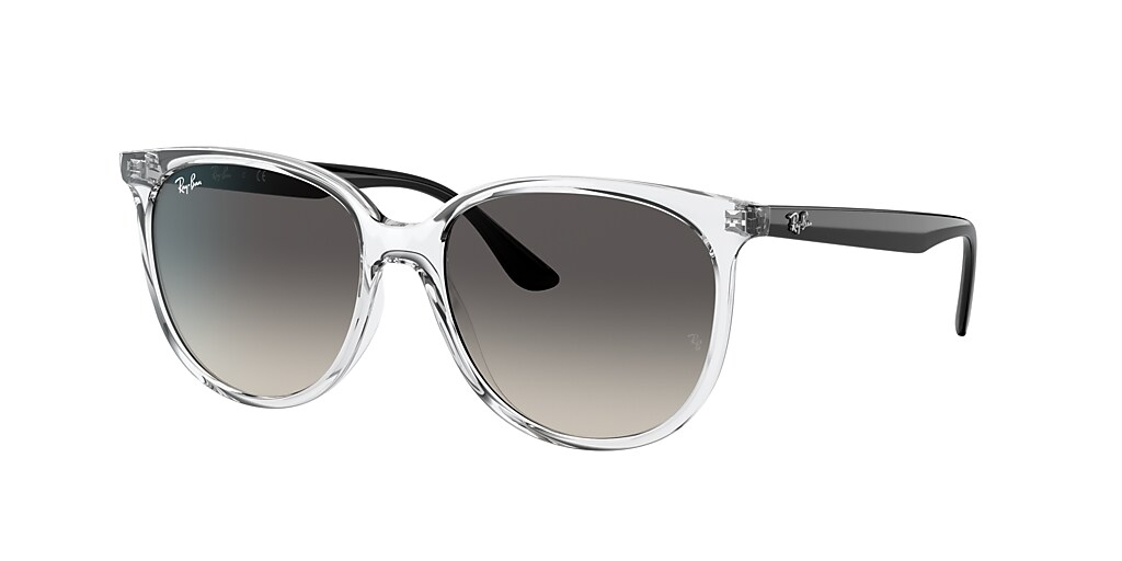 Ray-Ban RB4378 54 Grey Gradient & Transparent Sunglasses | Sunglass Hut USA
