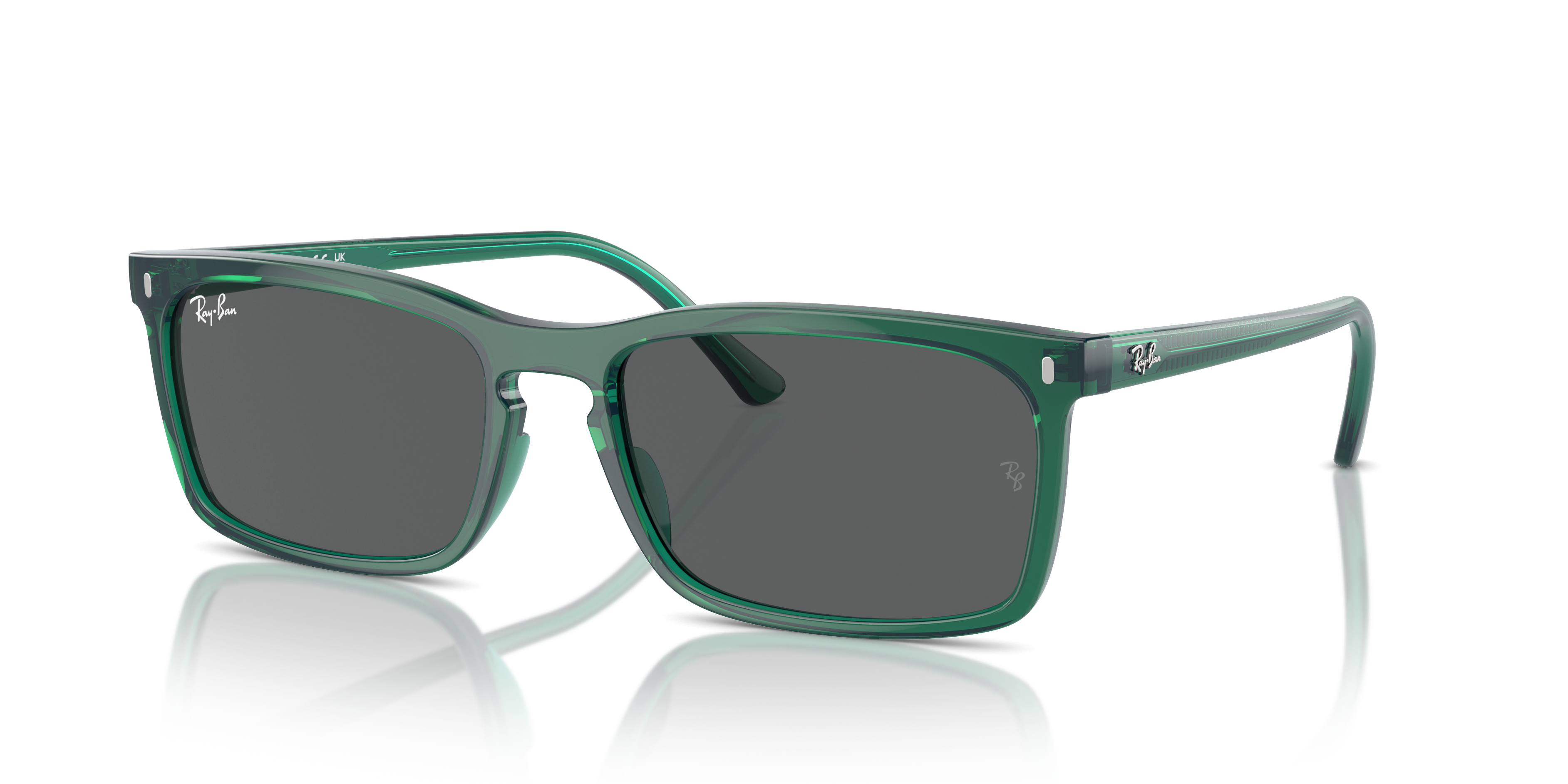Ray-Ban RB4435 XL (59 - 18) with Grey lenses and Green frame | Sunglass ...