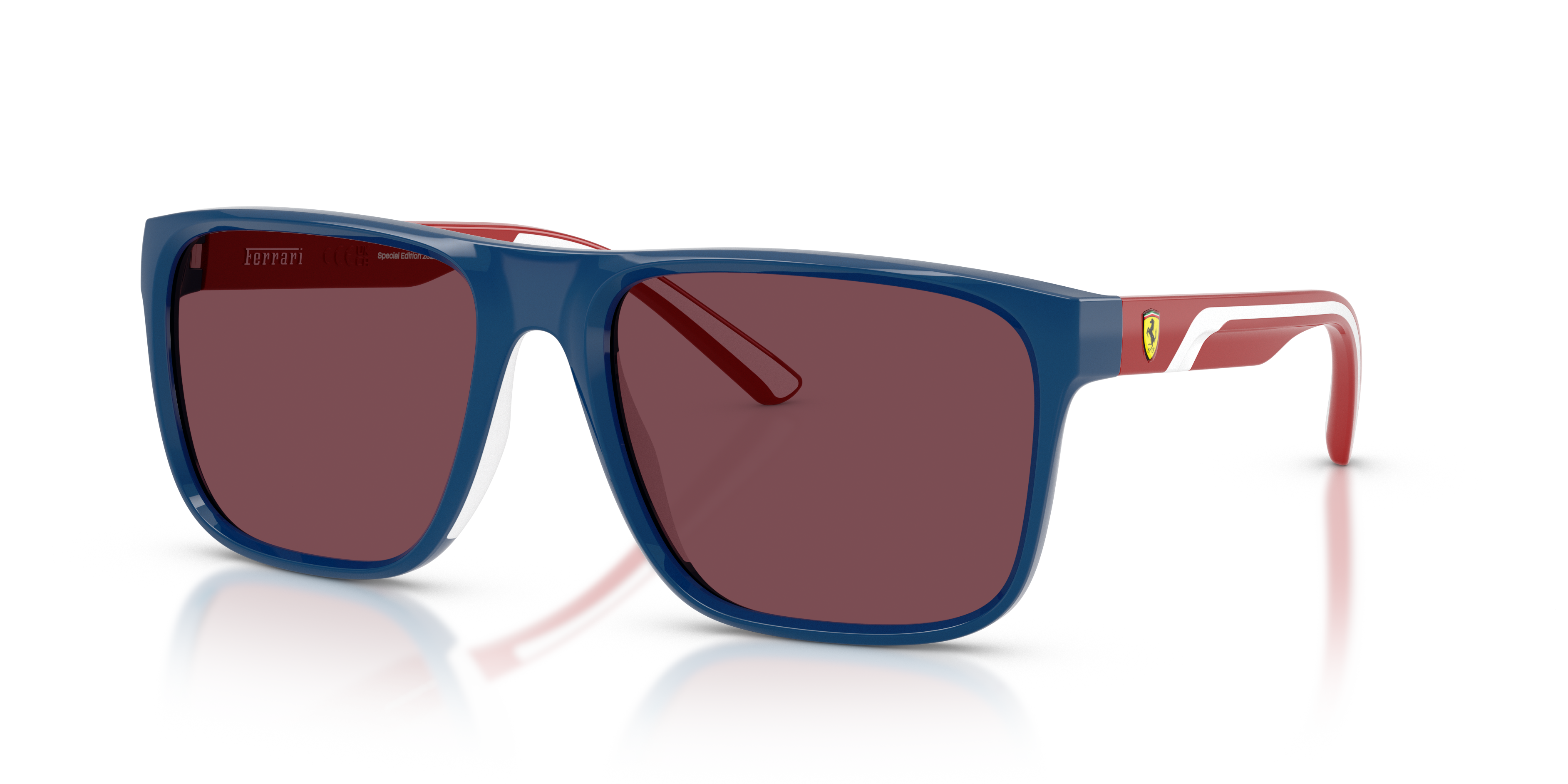 Scuderia Ferrari FZ6002U XXL (59 - 18) with Red lenses and Blue frame ...