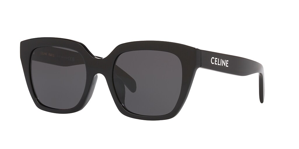 Celine CL40198F 56 Grey & Black Shiny Sunglasses | Sunglass Hut USA
