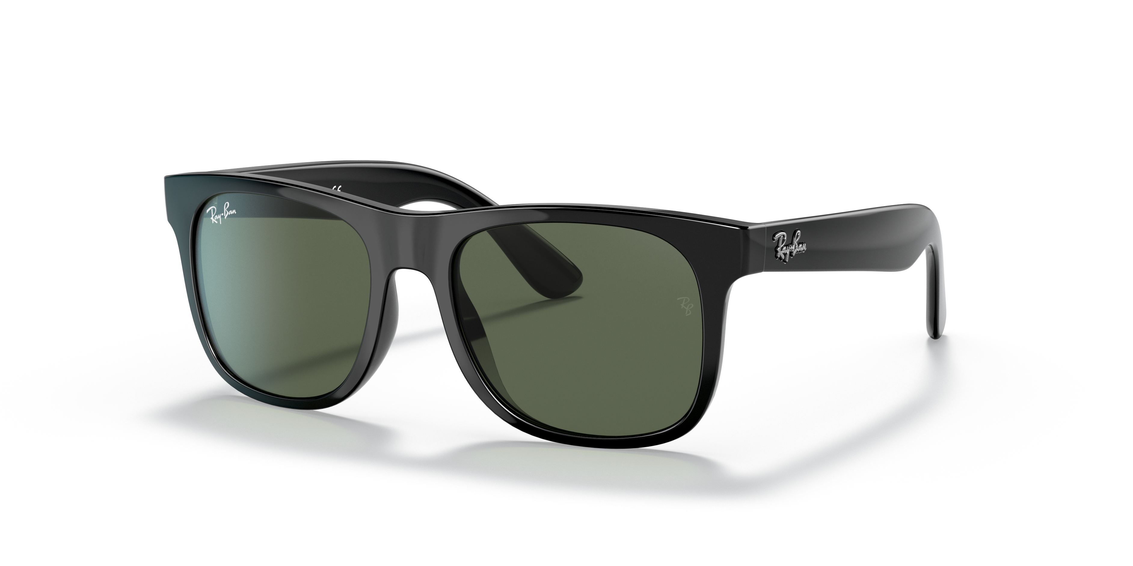 Ray-Ban RB9069S Justin Kids S (48 - 16) with Green lenses and Black ...