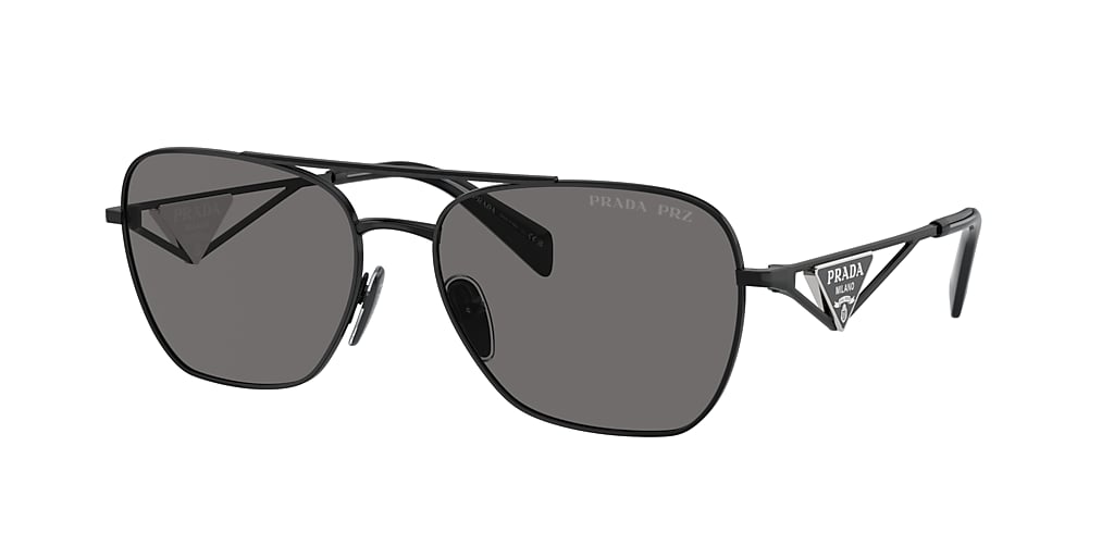 Prada PR A50S 59 Dark Grey Polar & Metal Black Polarized Sunglasses ...