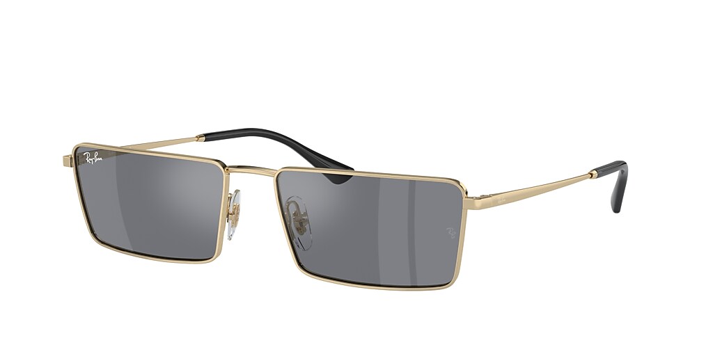 Ray-Ban RB3741 Emy Bio-Based 59 Dark Grey Flash Silver & Gold Sunglasses | Sunglass Hut USA