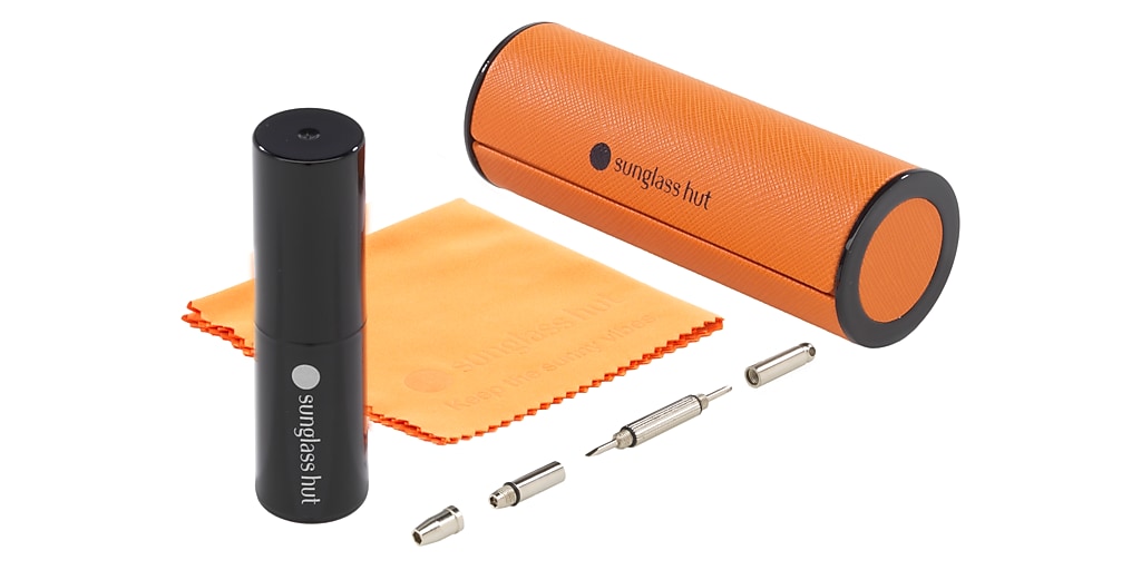 Sunglass Hut Collection AHU0009CK Care Kit & Orange Sunglasses ...