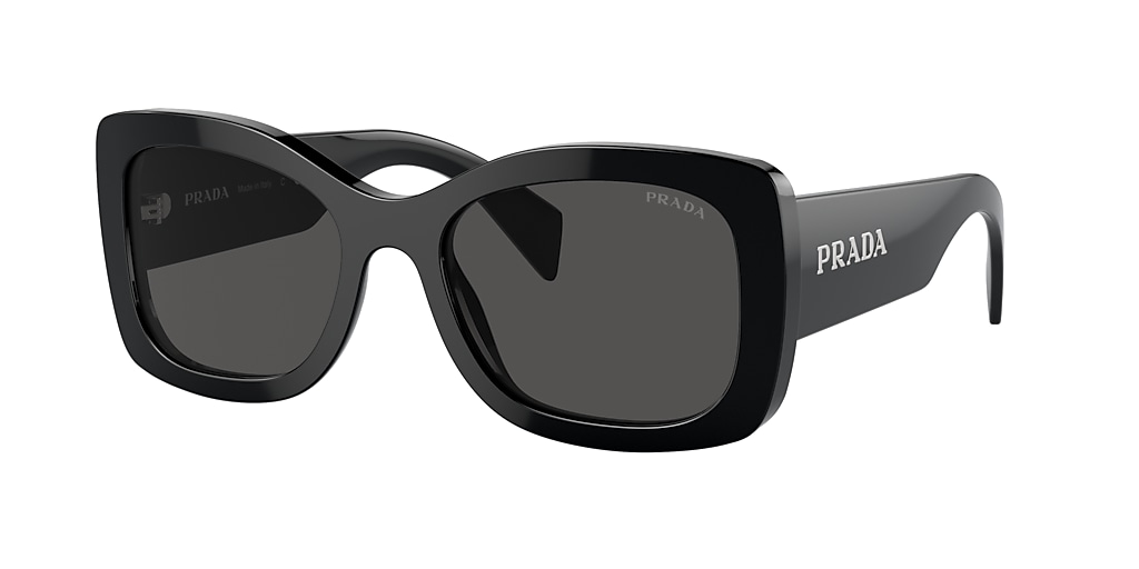 Prada PR A08S 56 Dark Grey & Black Sunglasses | Sunglass Hut USA