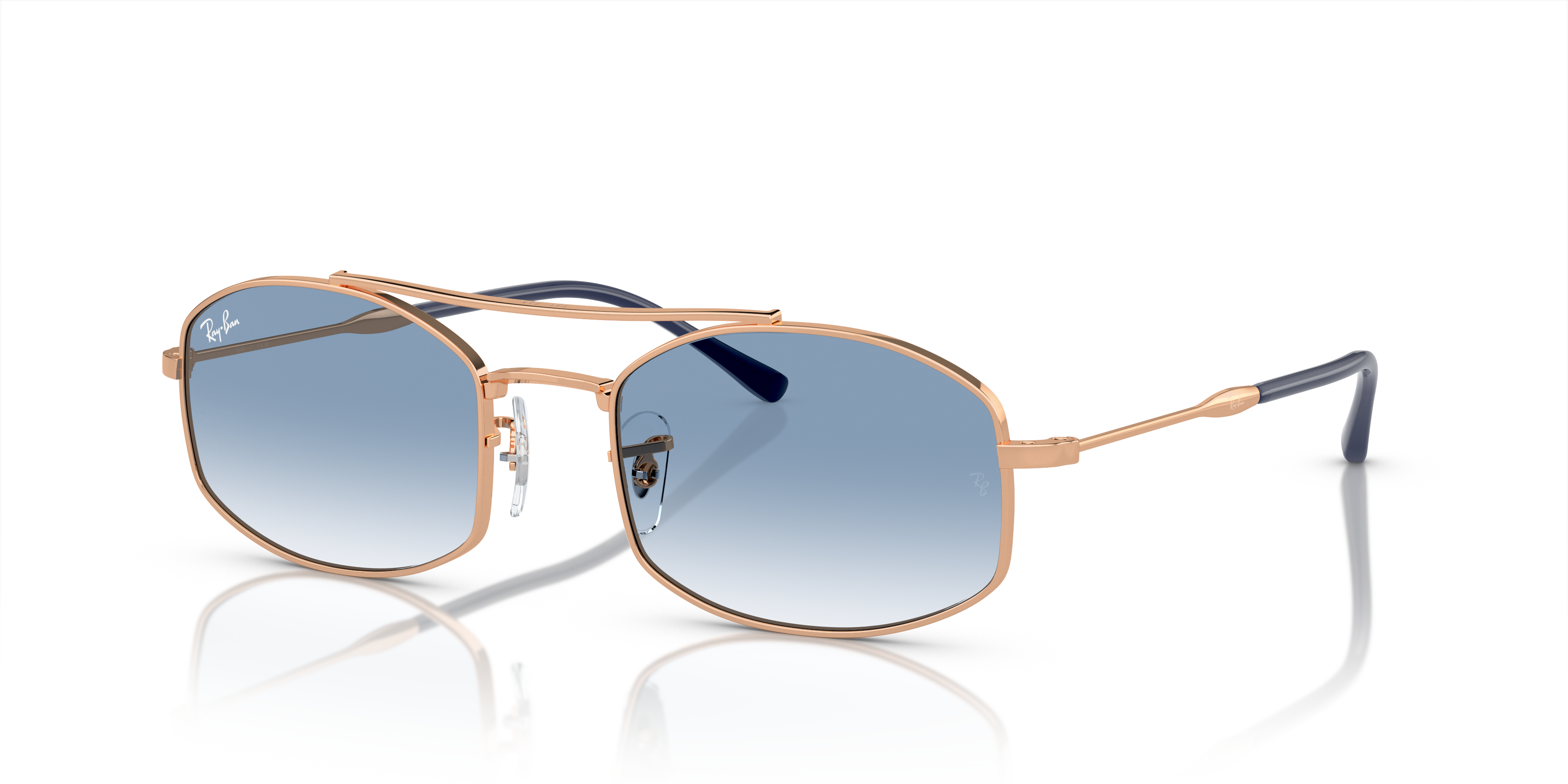 Ray-Ban RB3719 L (54 - 20) with Blue lenses and Pink frame | Sunglass Hut®
