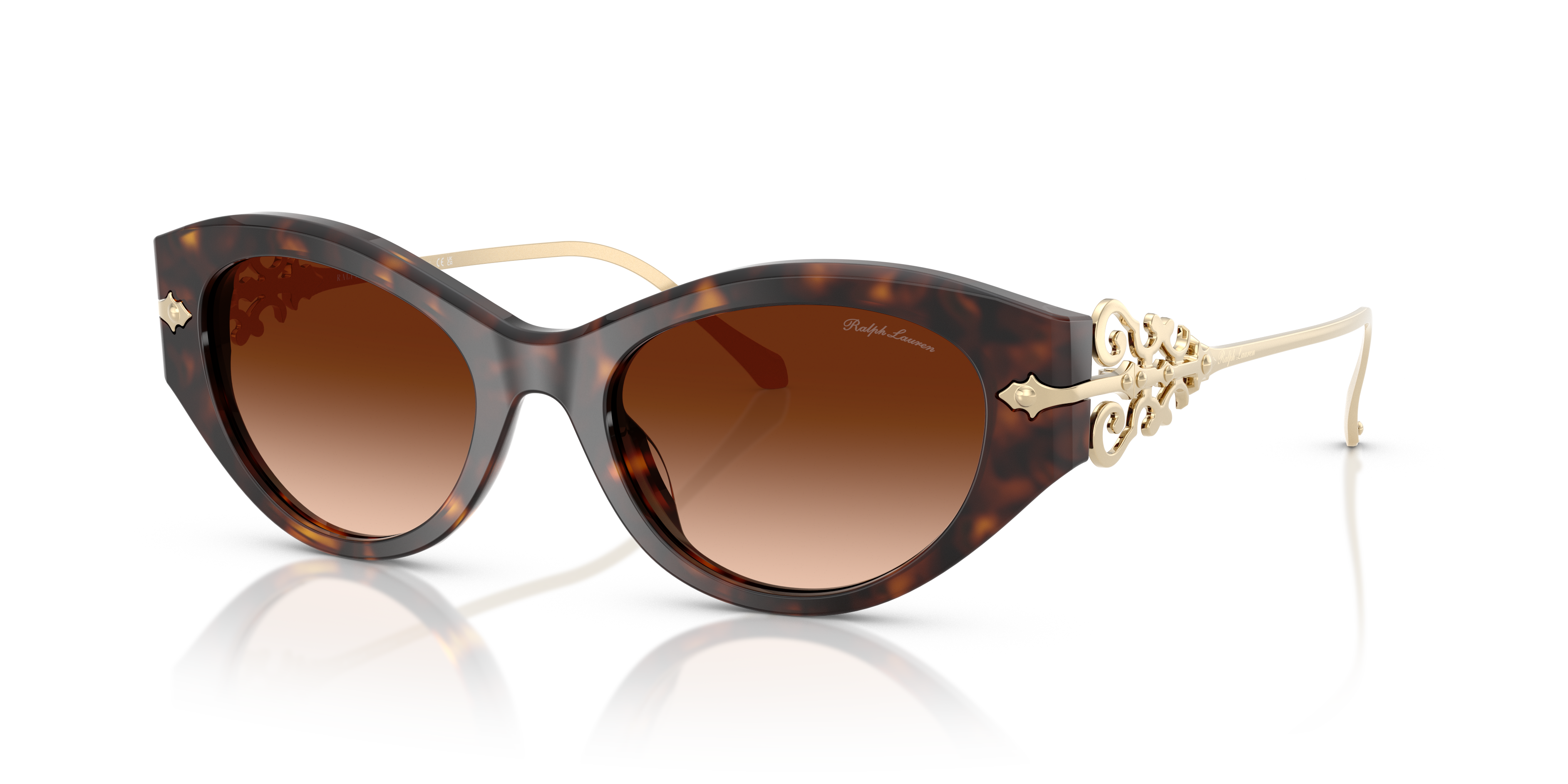 Ralph Lauren RL8227U XL (52 - 19) con Cristales Marrón y Montura Marrón ...