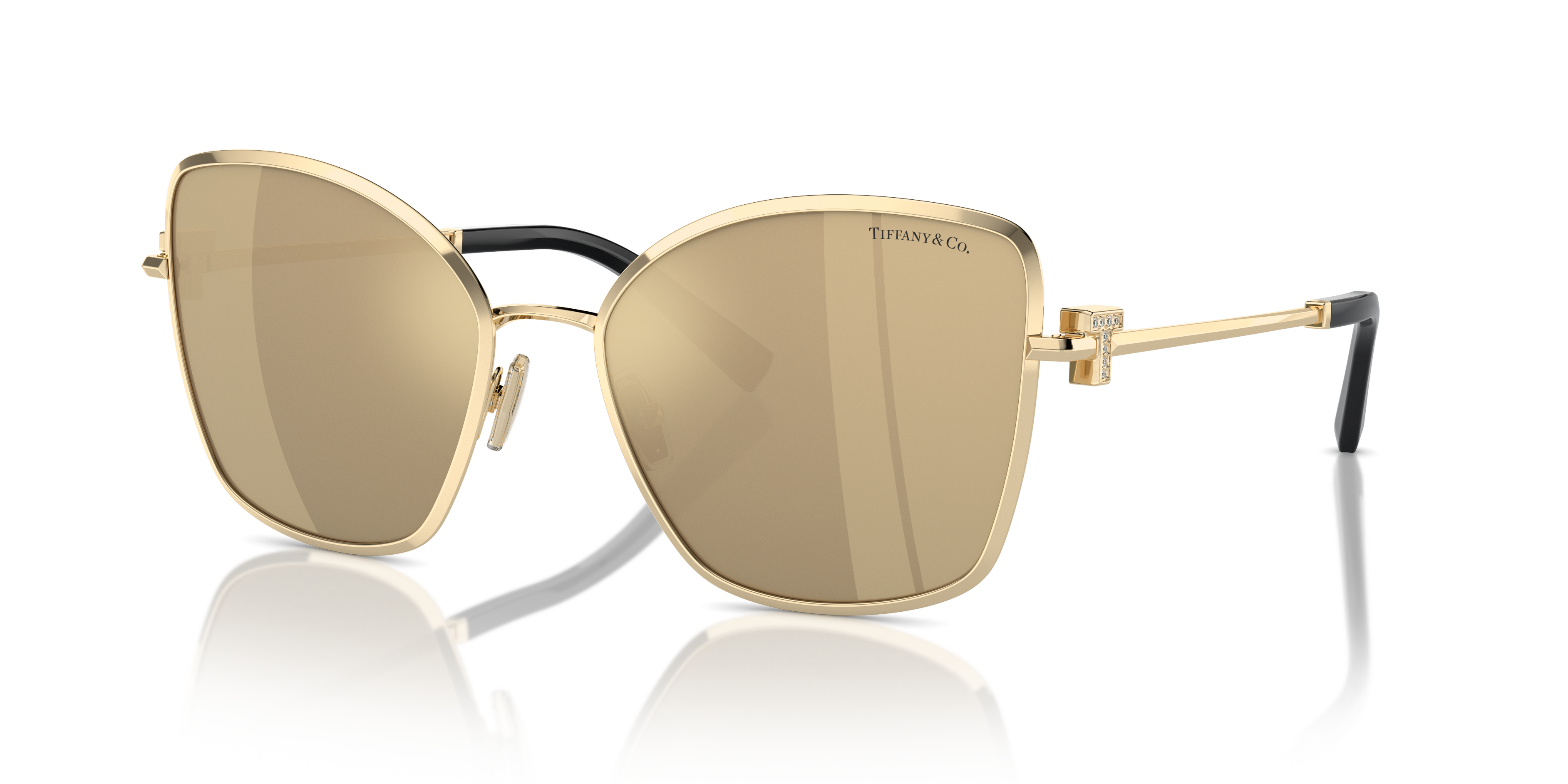 Tiffany & Co. TF3102B XL (58 - 18) with Yellow lenses and Gold frame ...