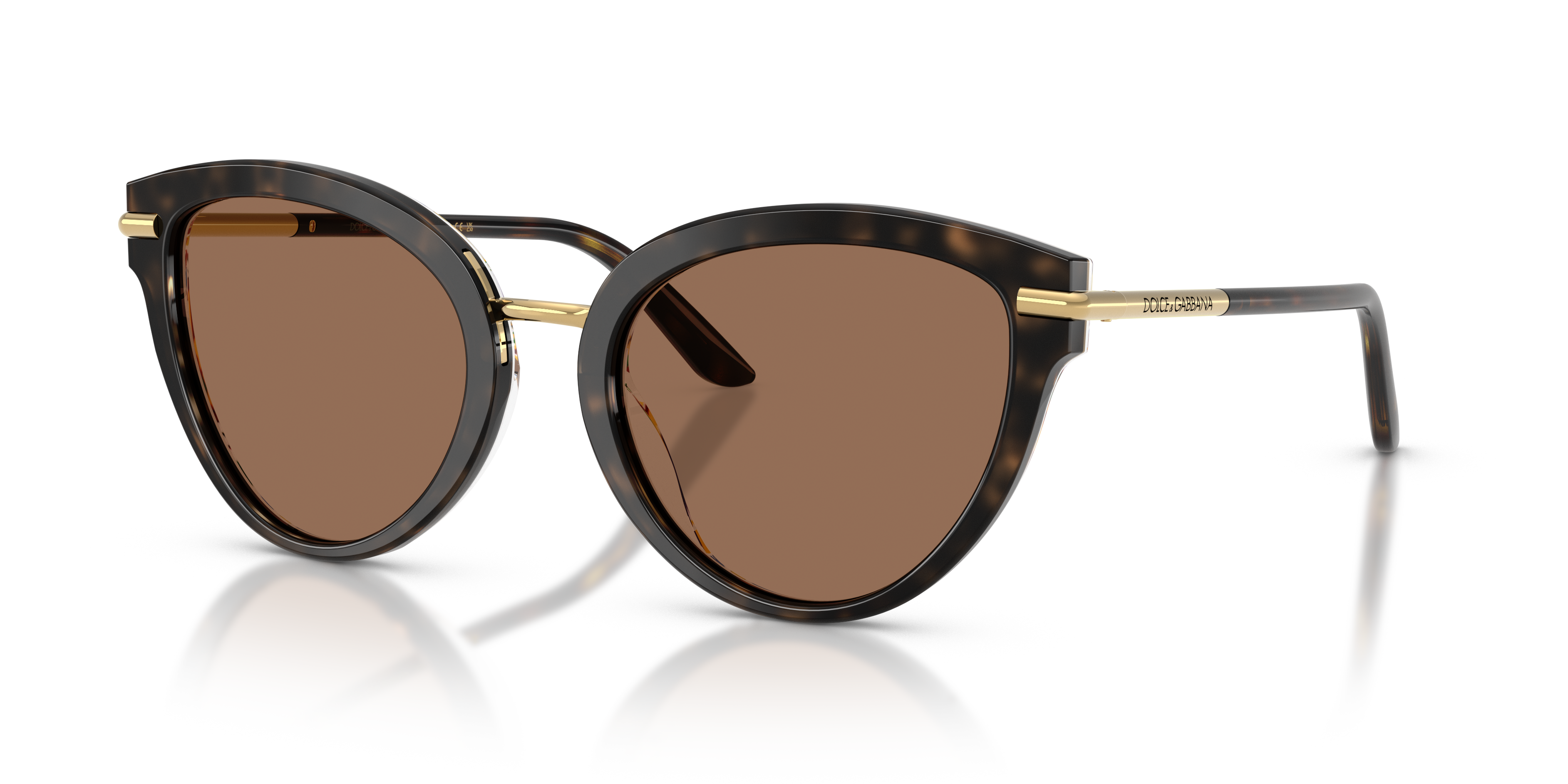 Dolce&Gabbana DG4492 XXL (55 - 21) with Brown lenses and Tortoise frame | Sunglass Hut®
