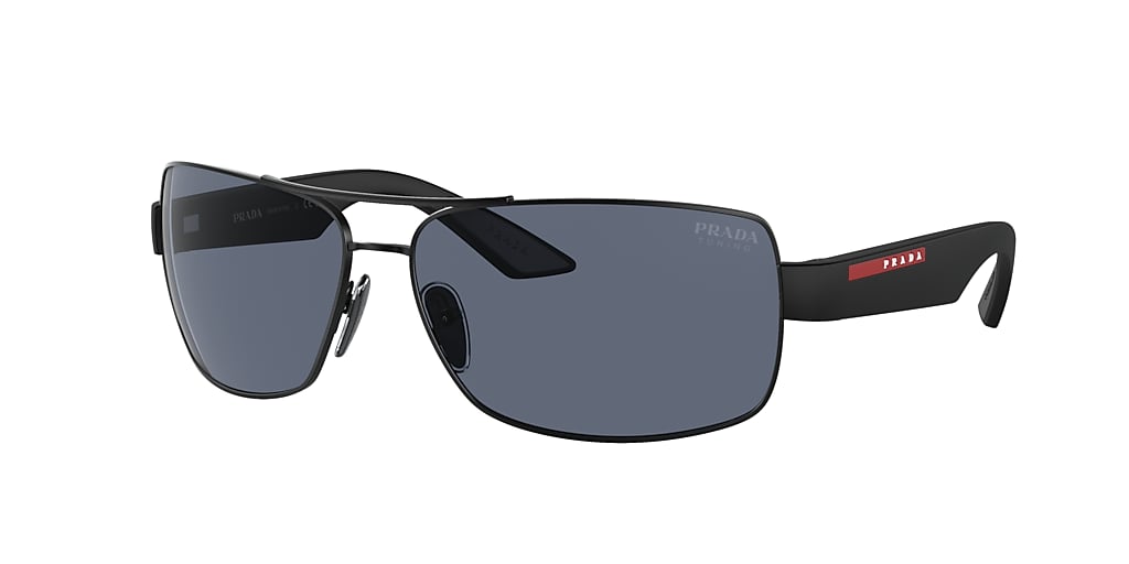 Prada Linea Rossa PS 50ZS 65 Blue Tuning & Matte Black Sunglasses ...