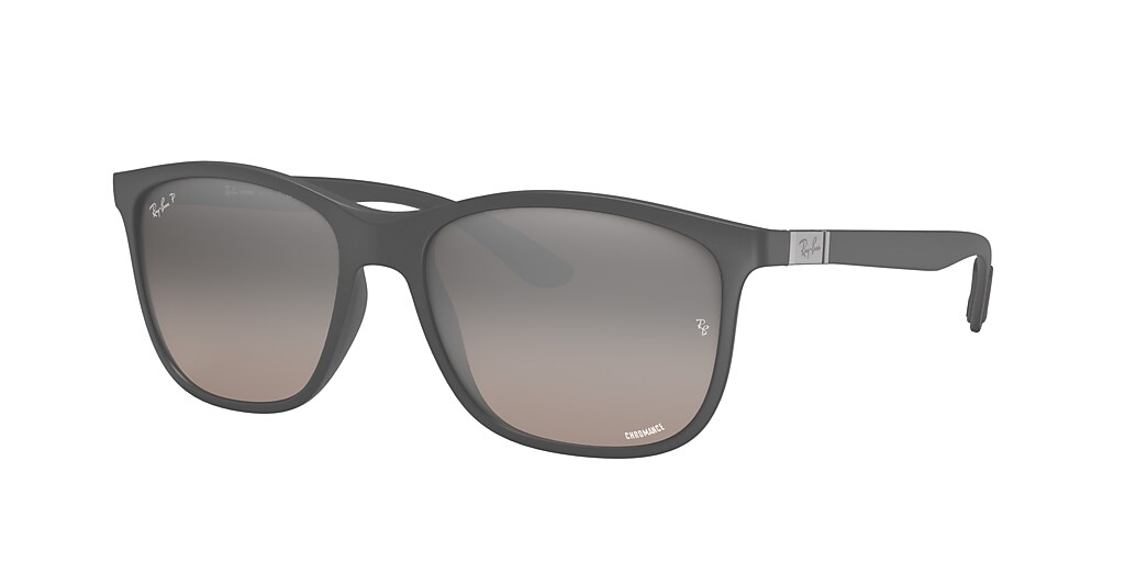 Ray-Ban RB4330CH Chromance 56 Silver & Grey Polarized Sunglasses ...