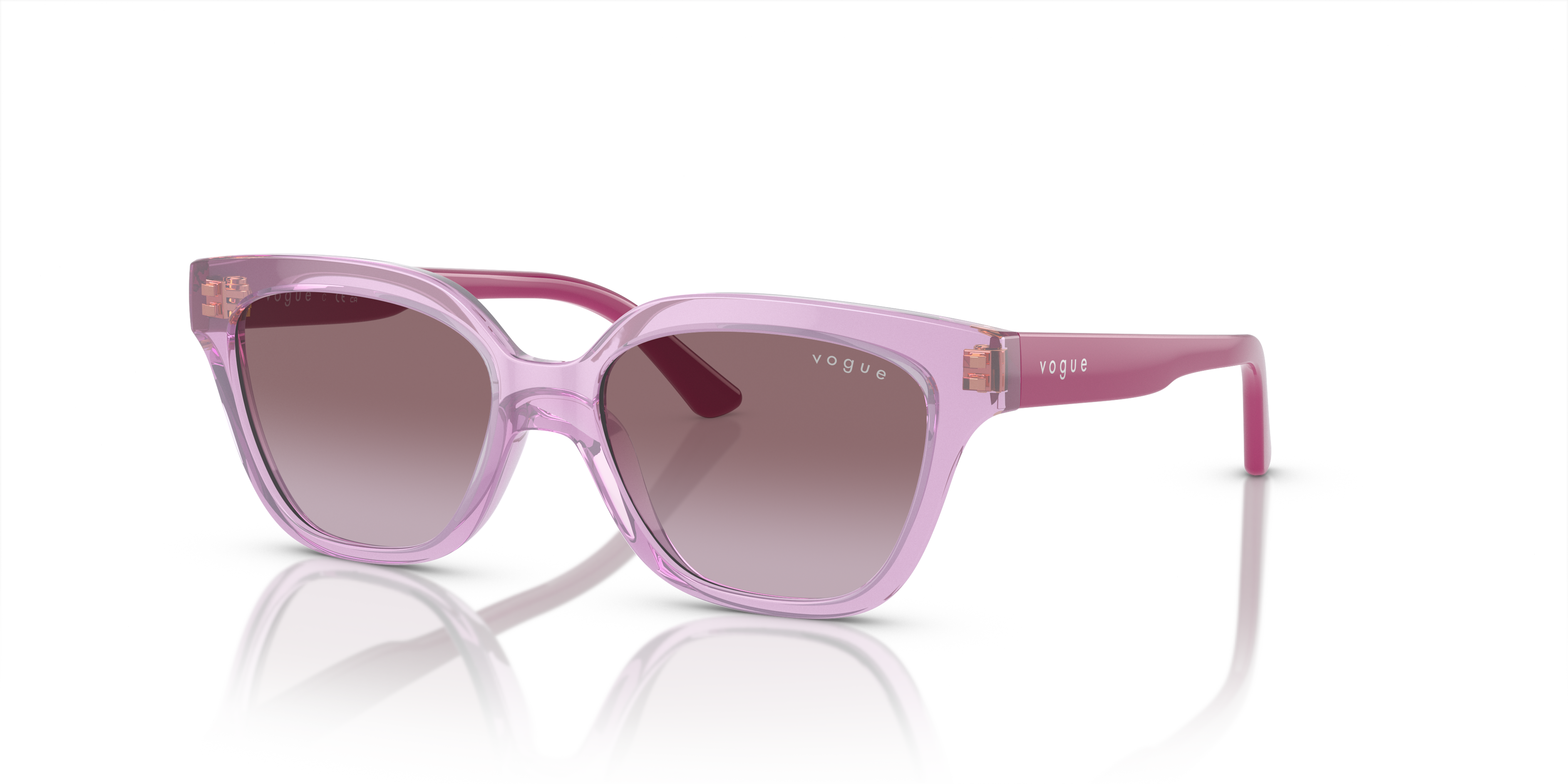 Vogue Eyewear VJ2021 Kids M (48 - 15) with Violet lenses and Pink frame ...
