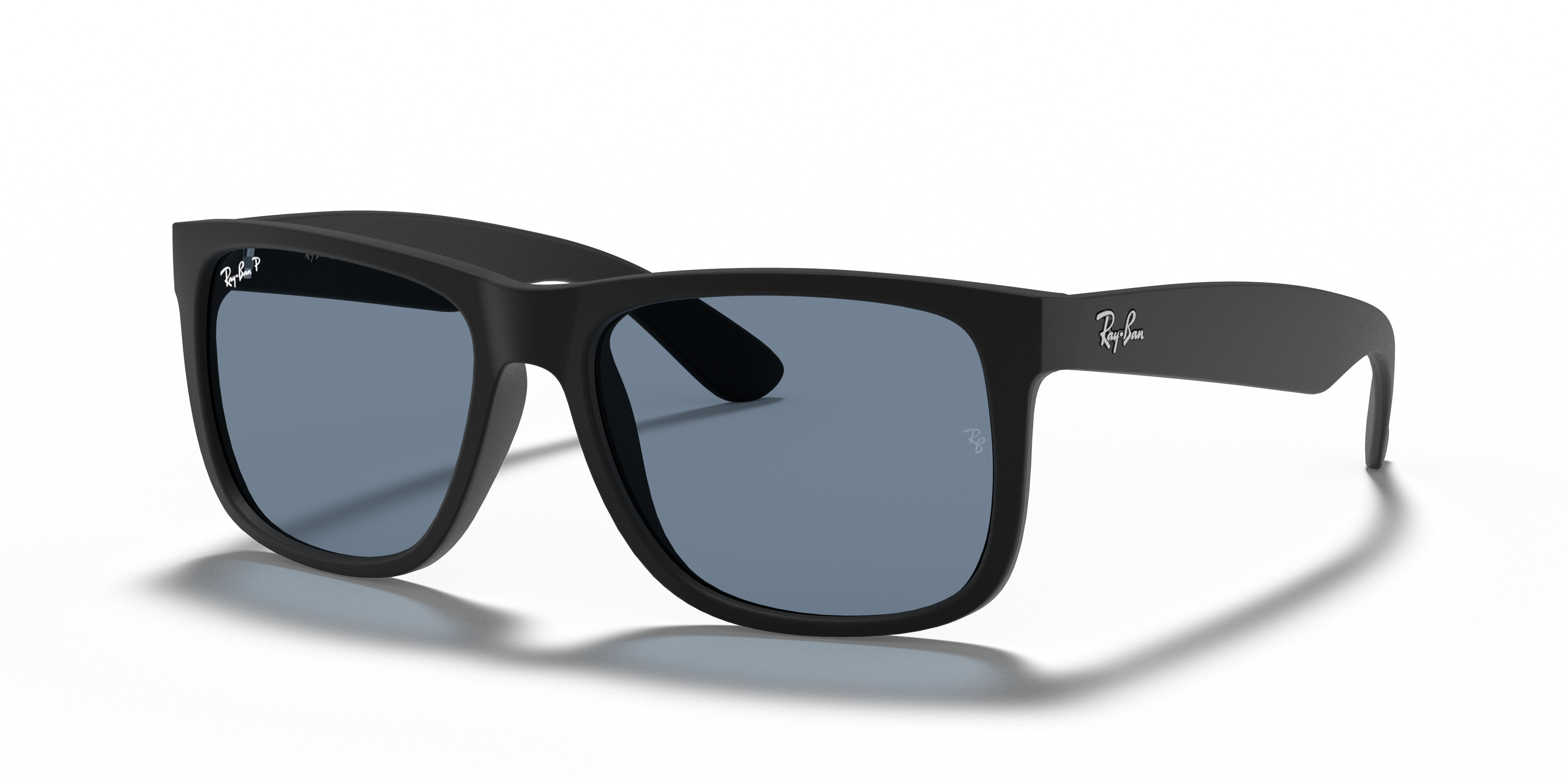 Ray-Ban RB4165L Justin Classic S (57 - 16) com Lentes Azul e Armação ...