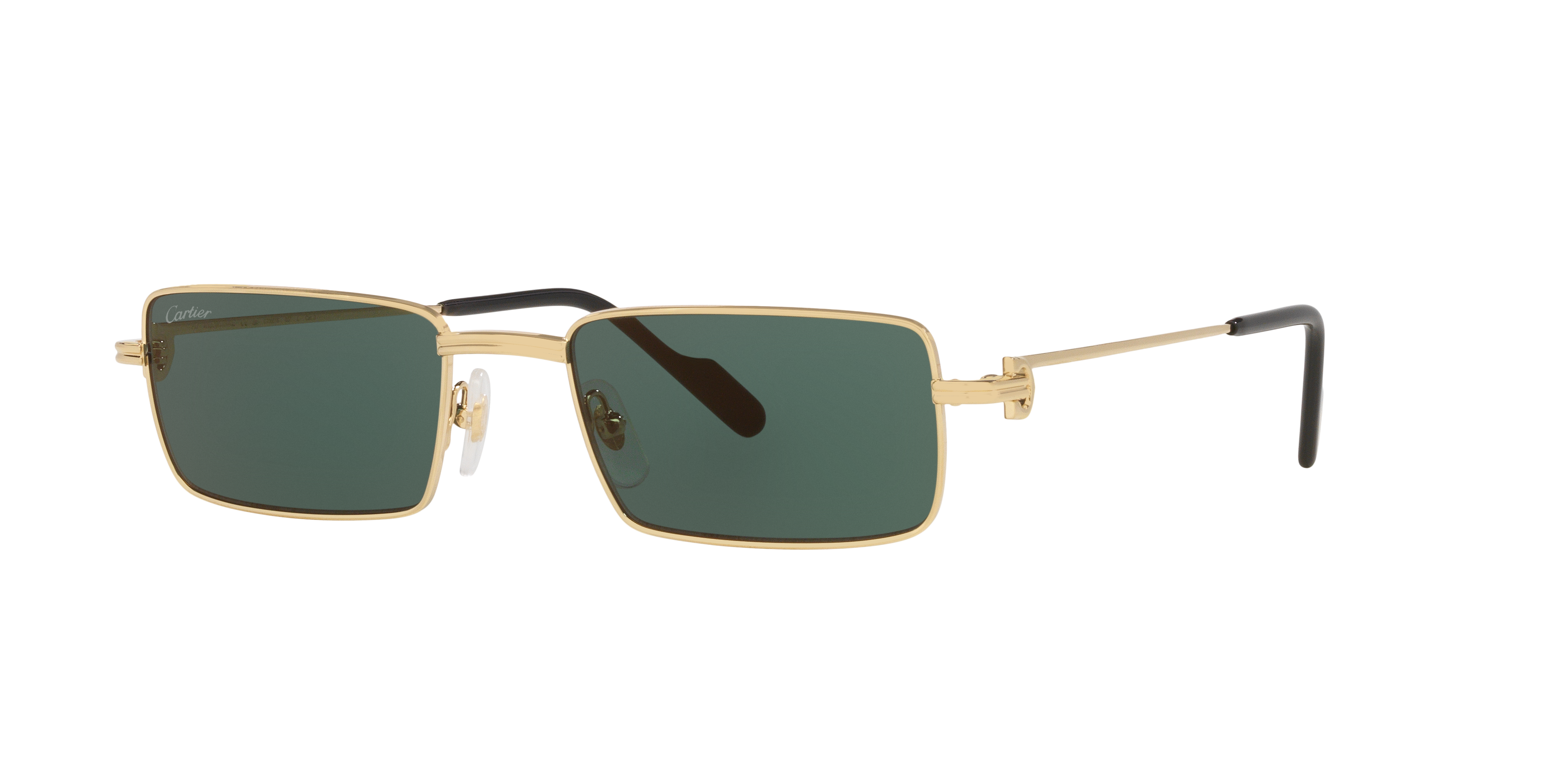 Cartier CT0501S M (54 - 20) avec Verres Vert et Monture Or | Sunglass Hut®