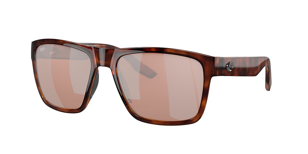Costa 6S9050 Paunch XL 59 Copper Silver Mirror & Tortoise Polarized ...