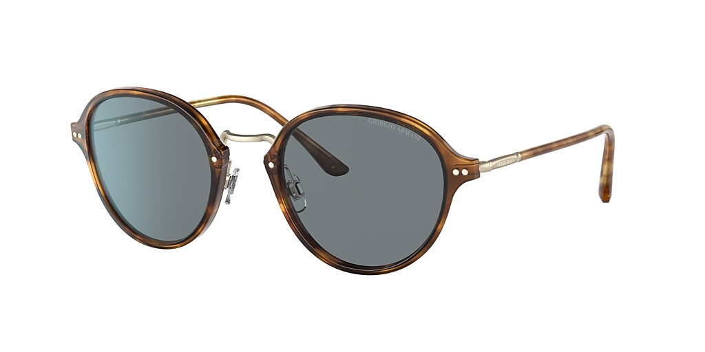 Giorgio Armani AR8139 51 Blue & Brown Tortoise Sunglasses | Sunglass ...