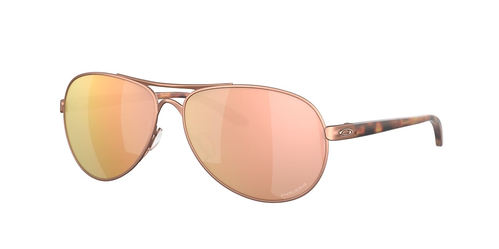 Oakley OO4079 Feedback 59 Prizm Rose Gold & Satin Rose Gold Sunglasses ...