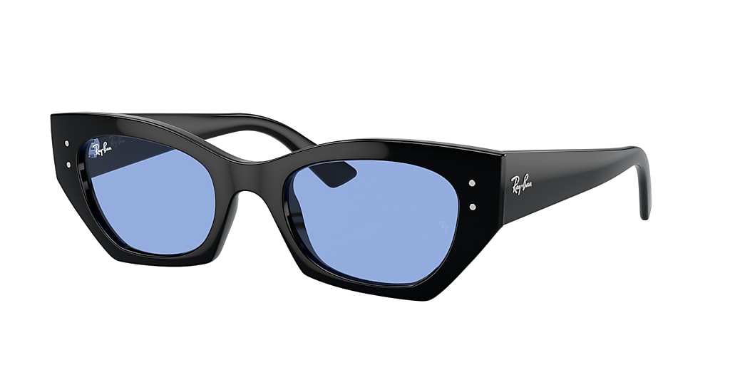 Ray-Ban RB4430 Zena 49 Photochromic Blue To Dark Blue & Black ...