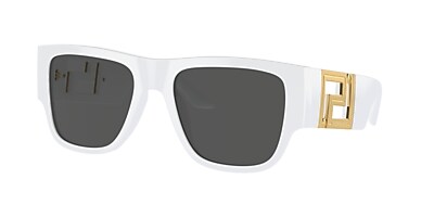 Versace VE4403 57 Dark Grey & White Sunglasses | Sunglass Hut USA