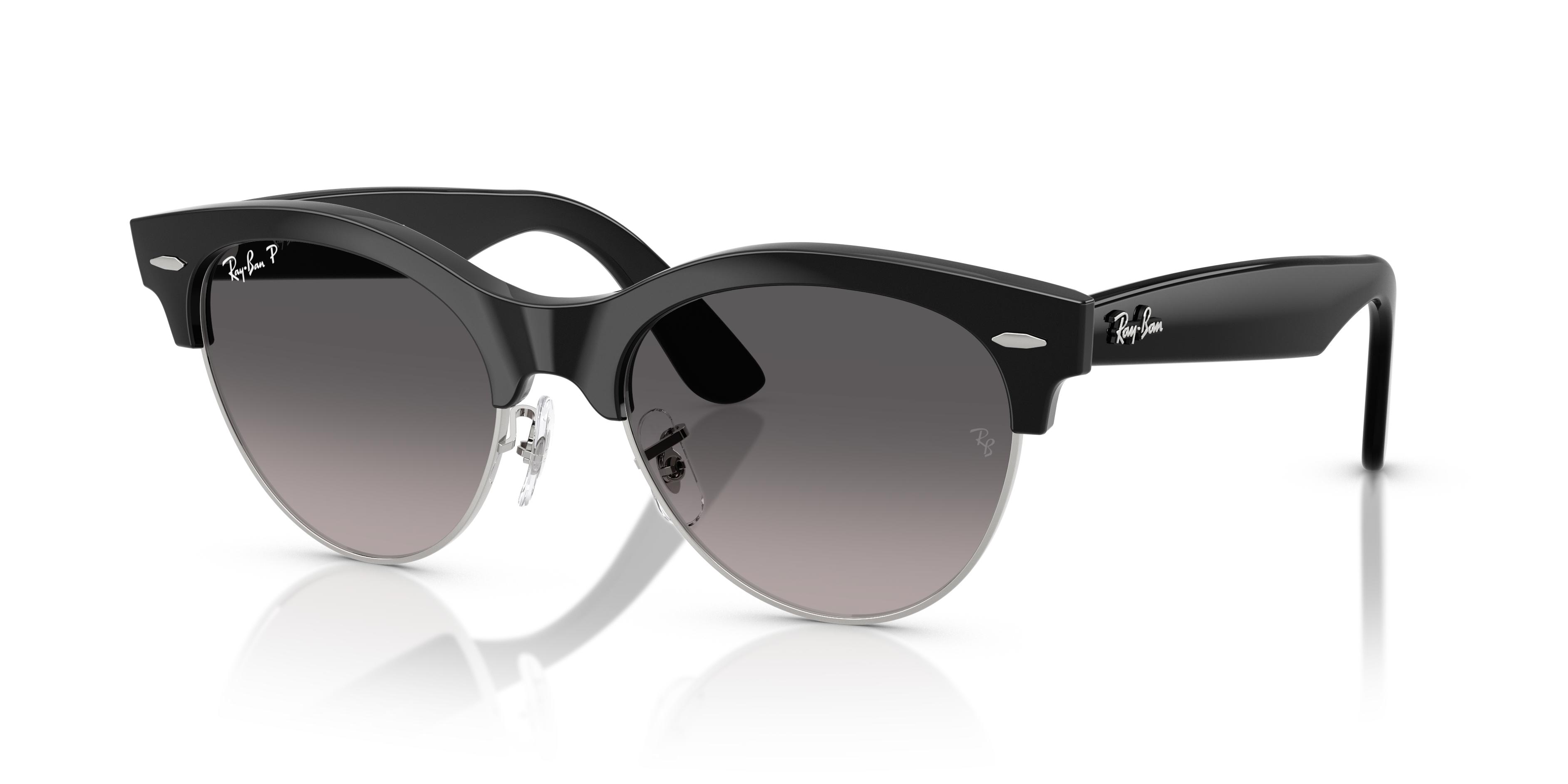Ray-Ban RB2341 Clubmaster Way L (54 - 19) avec des Verres Gris et une ...