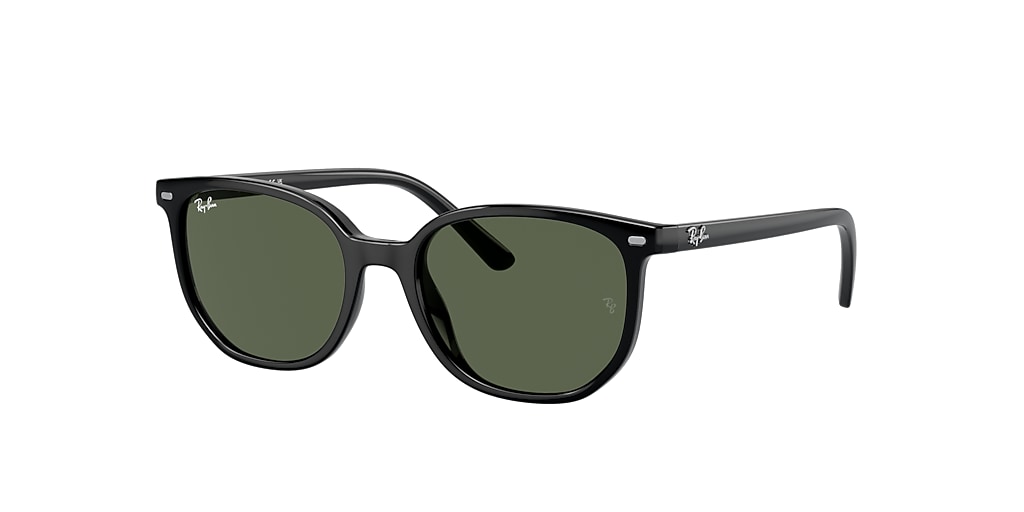 Ray-Ban RB9097S Elliot Kids 46 Dark Green & Black Sunglasses | Sunglass ...