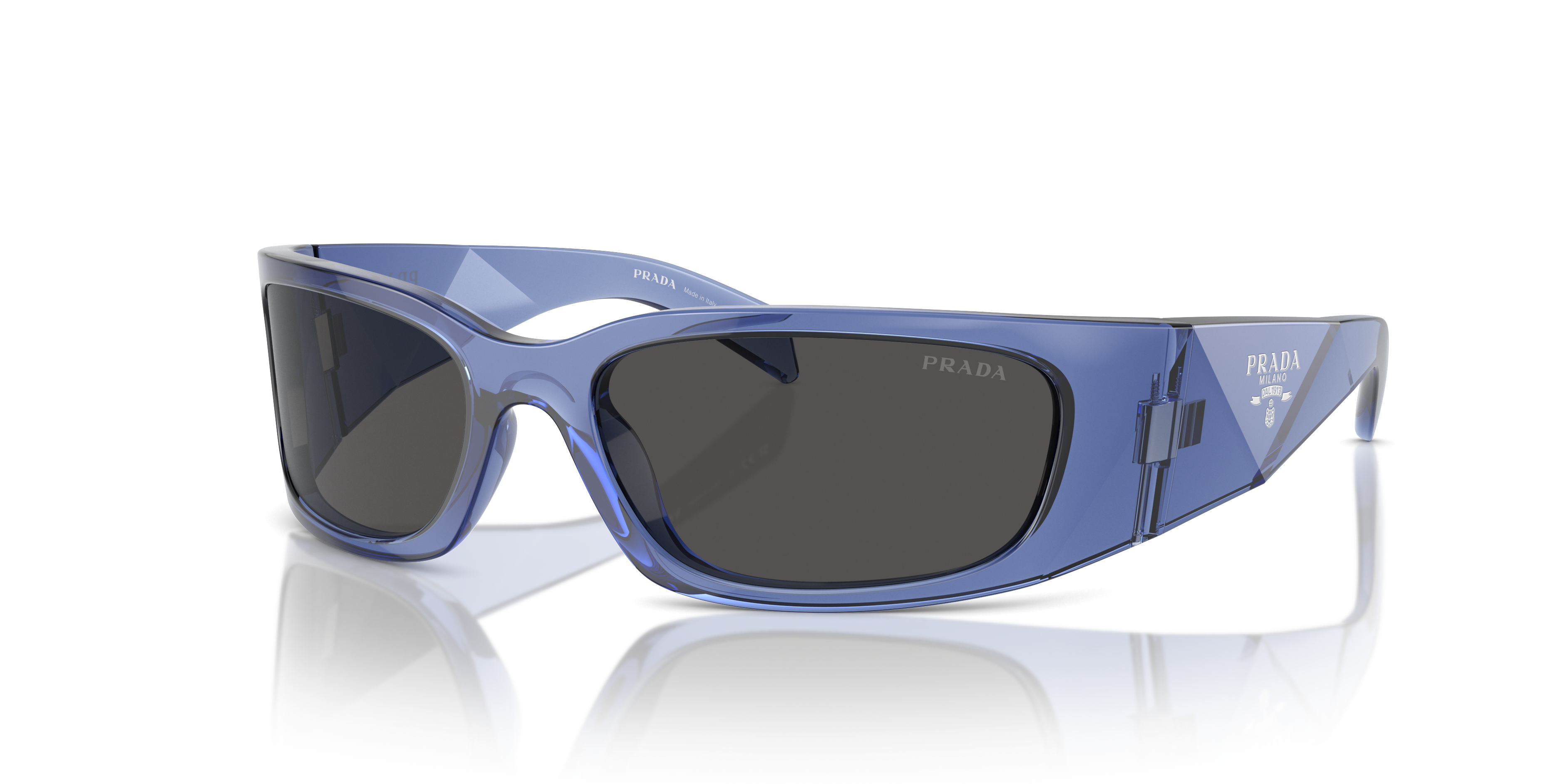 Prada PR A19S L (60 - 18) con Cristales Gris y Montura Violeta ...