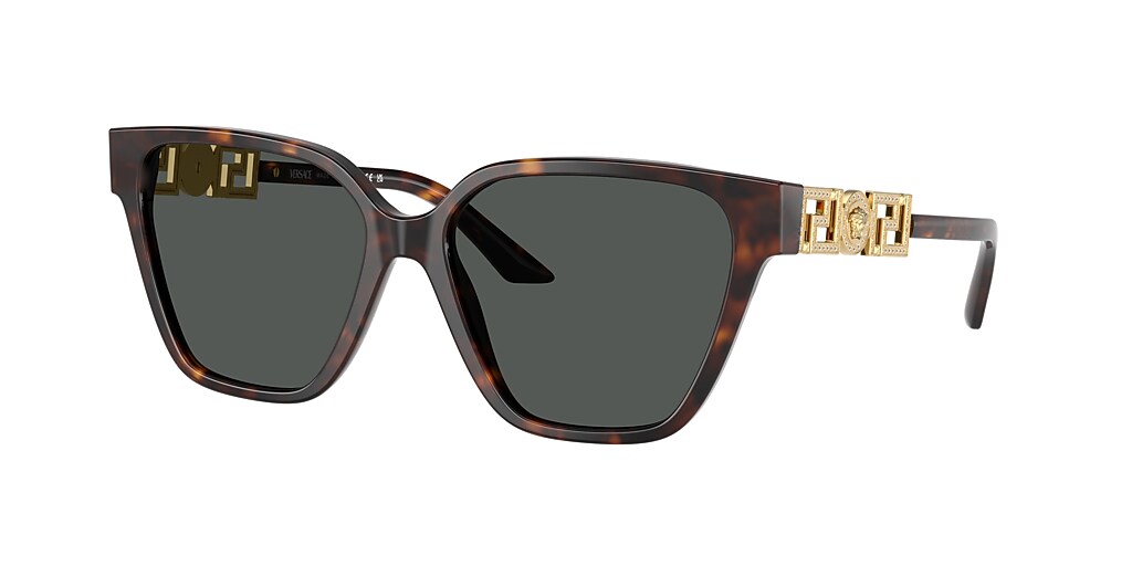Versace VE4471B 56 Dark Grey & Havana Sunglasses | Sunglass Hut USA