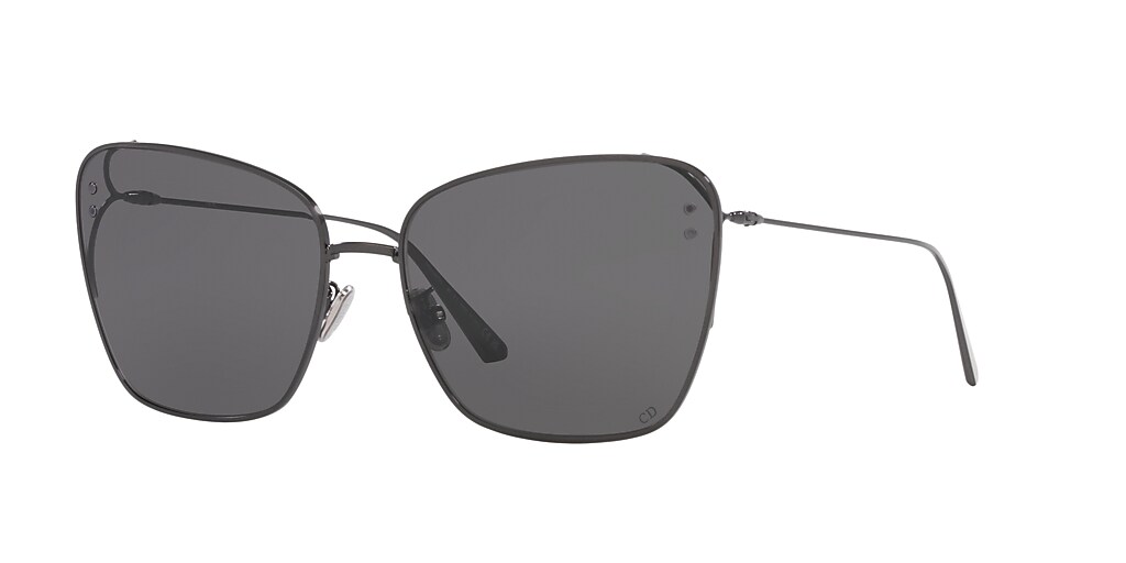 DIOR MissDior B2U 63 Grey & Gunmetal Shiny Sunglasses | Sunglass Hut USA