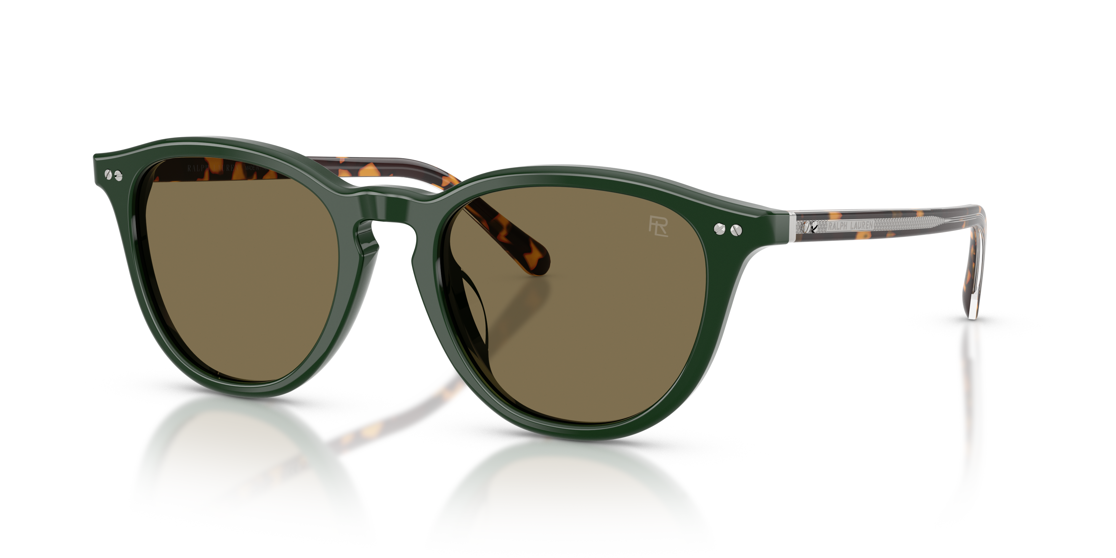 Ralph Lauren RL8241U XL (53 - 20) con Cristales Marrón y Montura Verde ...