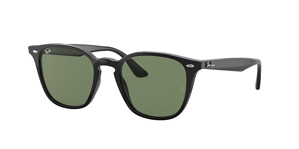 Ray-Ban RB4258F 52 Green Classic & Black Sunglasses | Sunglass Hut USA