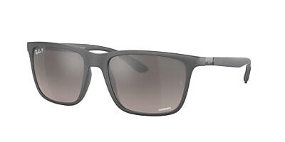 Ray-Ban RB4385 58 Grey & Grey Polarized Sunglasses | Sunglass Hut USA