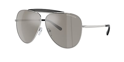 Michael Kors MK9037M Bleecker 61 Silver Mirror & Silver Sunglasses ...