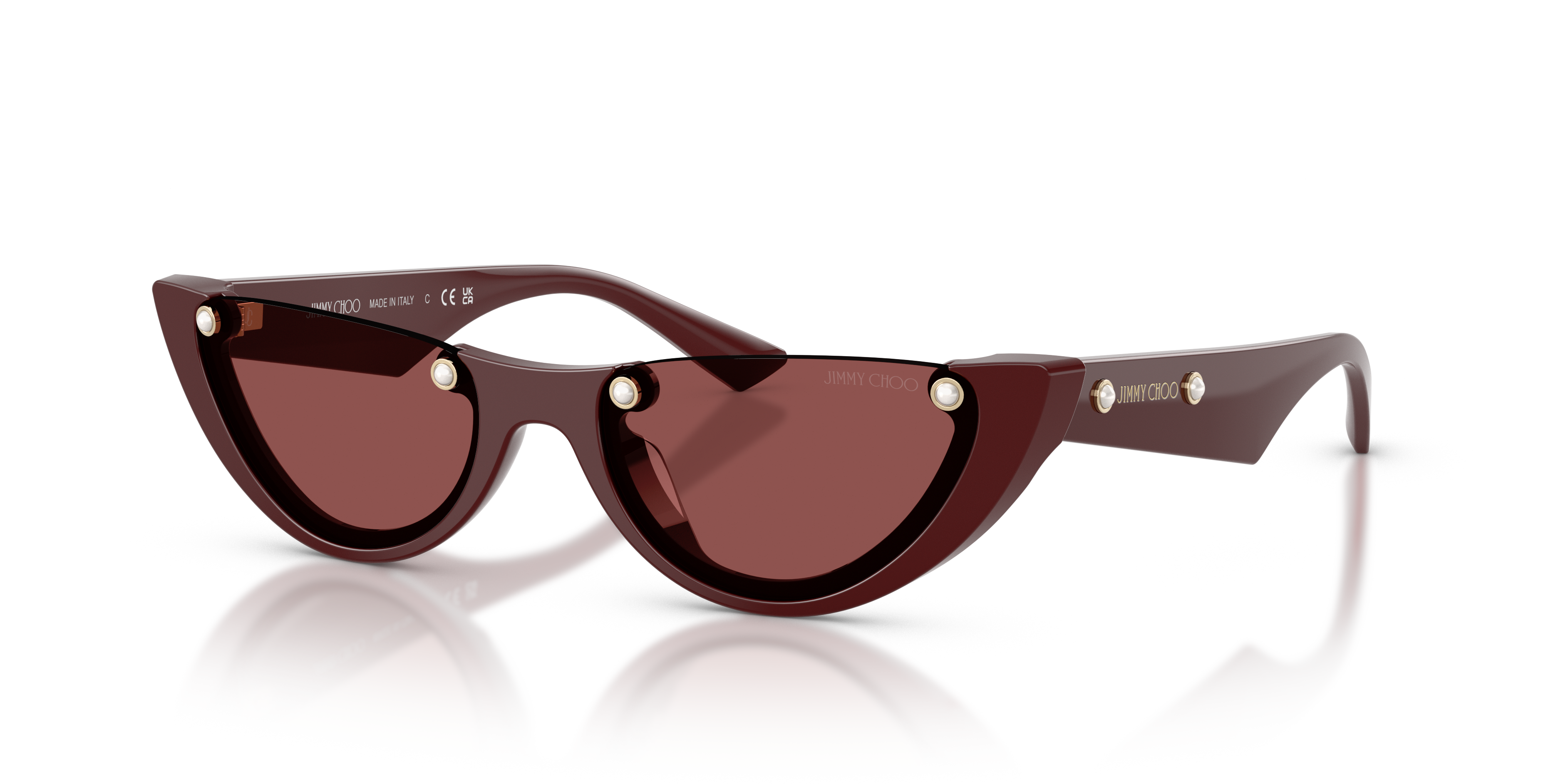 Jimmy Choo JC5049HU S (53 - 17) with Violet lenses and Red frame ...