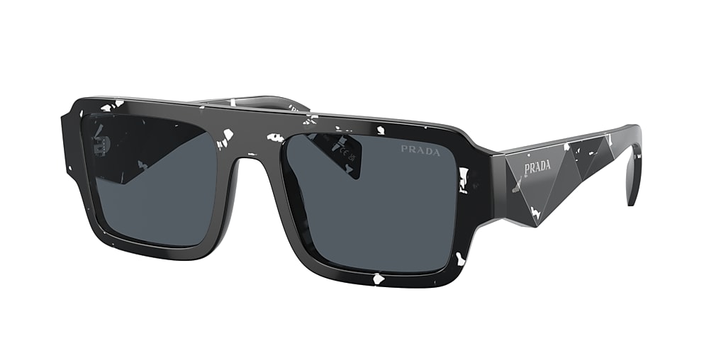 Prada PR A05S 53 Dark Grey & Tortoise Black Crystal Sunglasses ...
