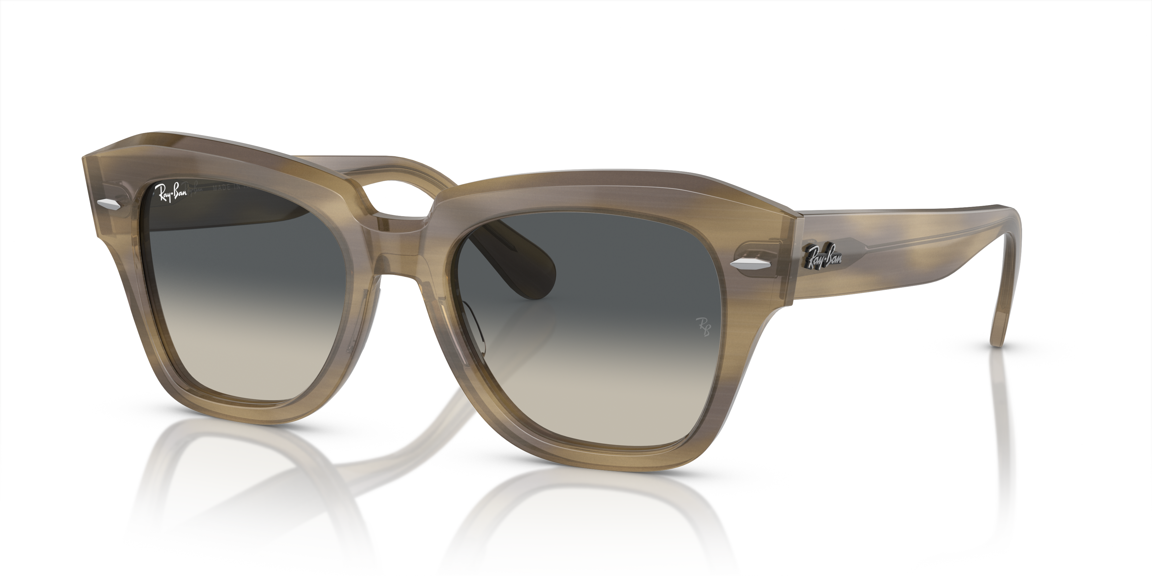 Ray-Ban RB2186 State Street L (52 - 20) with Grey lenses and Green ...