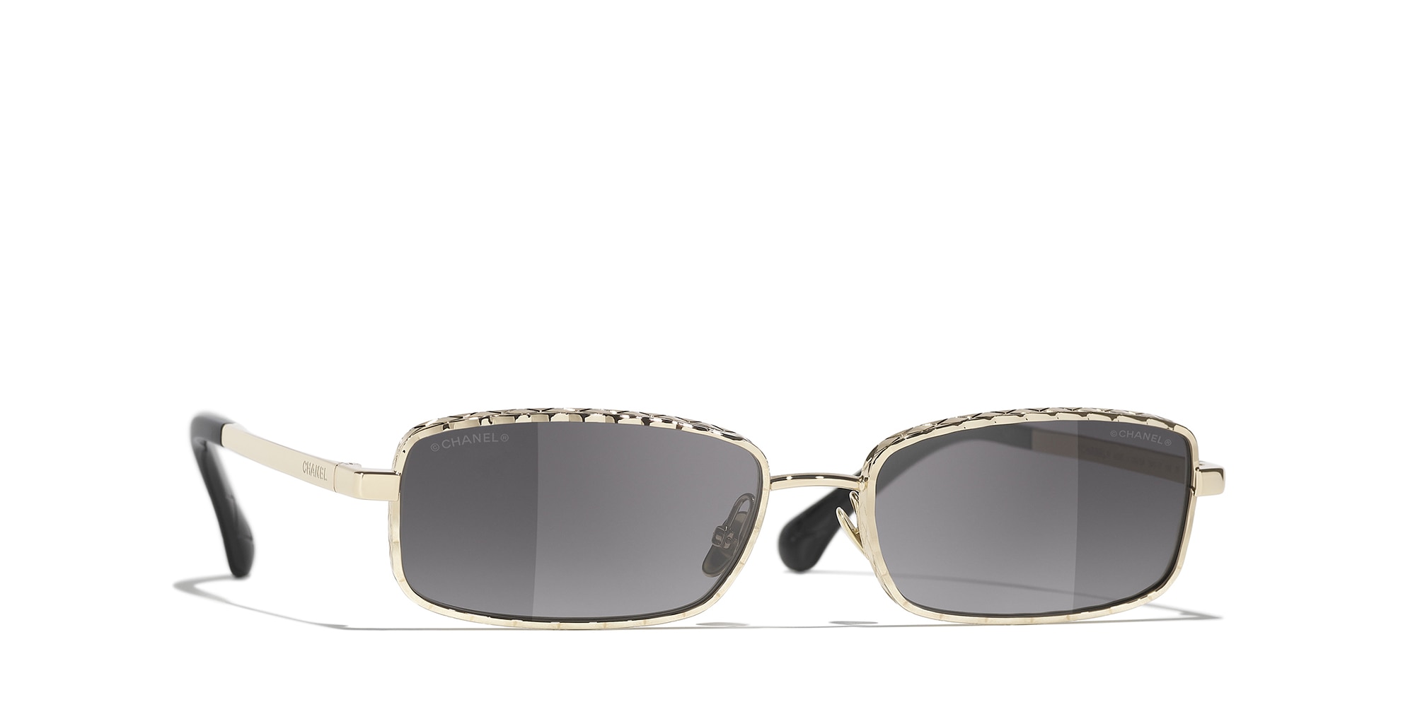 Chanel Rectangle Sunglasses CH4295 XXL (58 - 17) with Grey lenses and ...