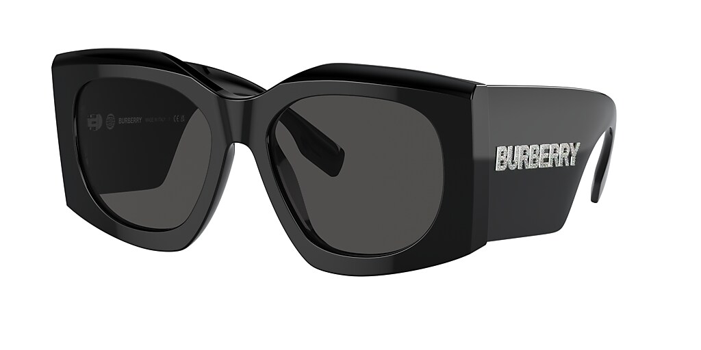 Burberry BE4388U Madeline 55 Dark Grey & Black Sunglasses | Sunglass Hut USA