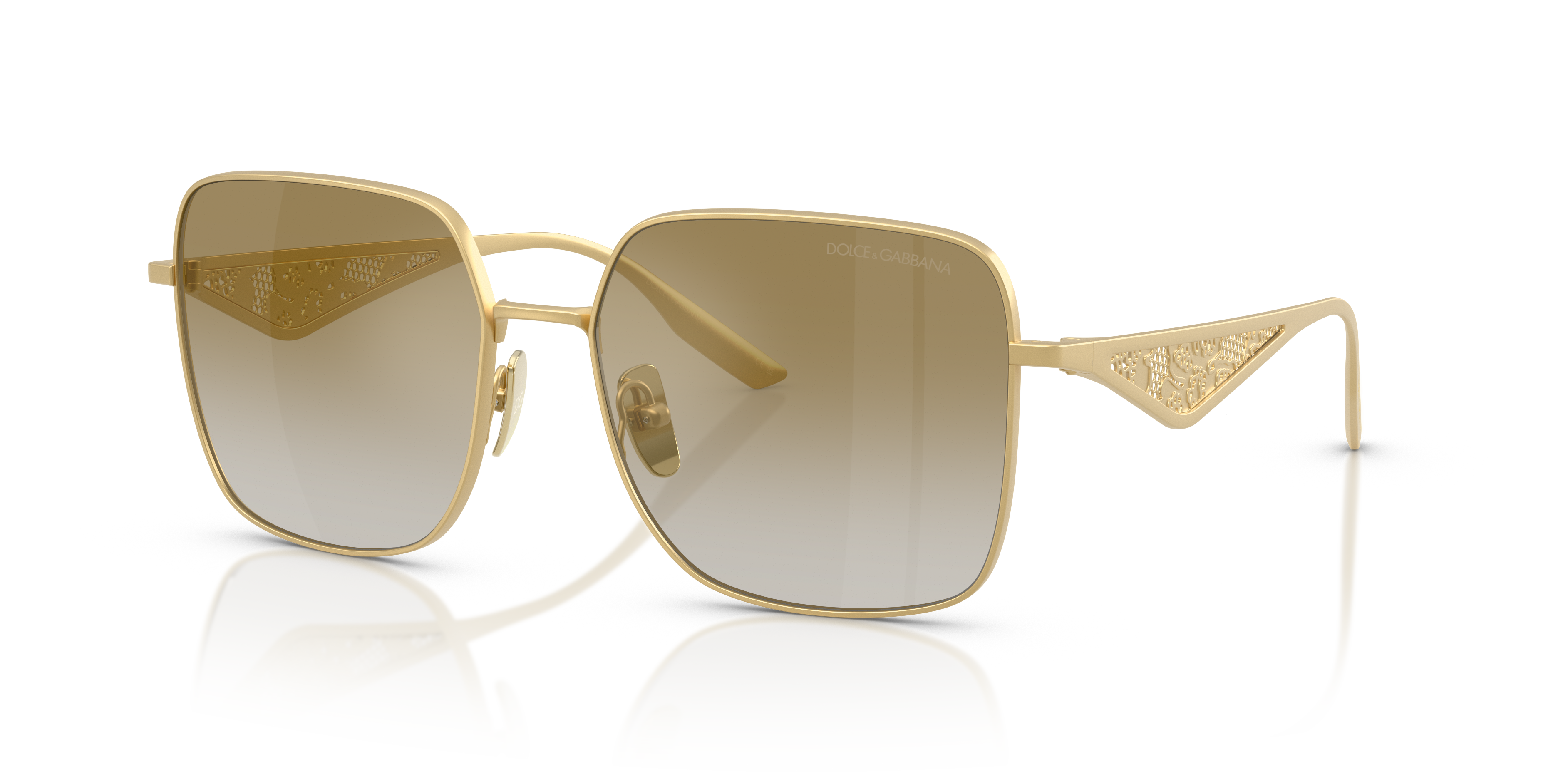 Dolce&Gabbana DG2310 L (57 - 16) with Brown lenses and Gold frame ...