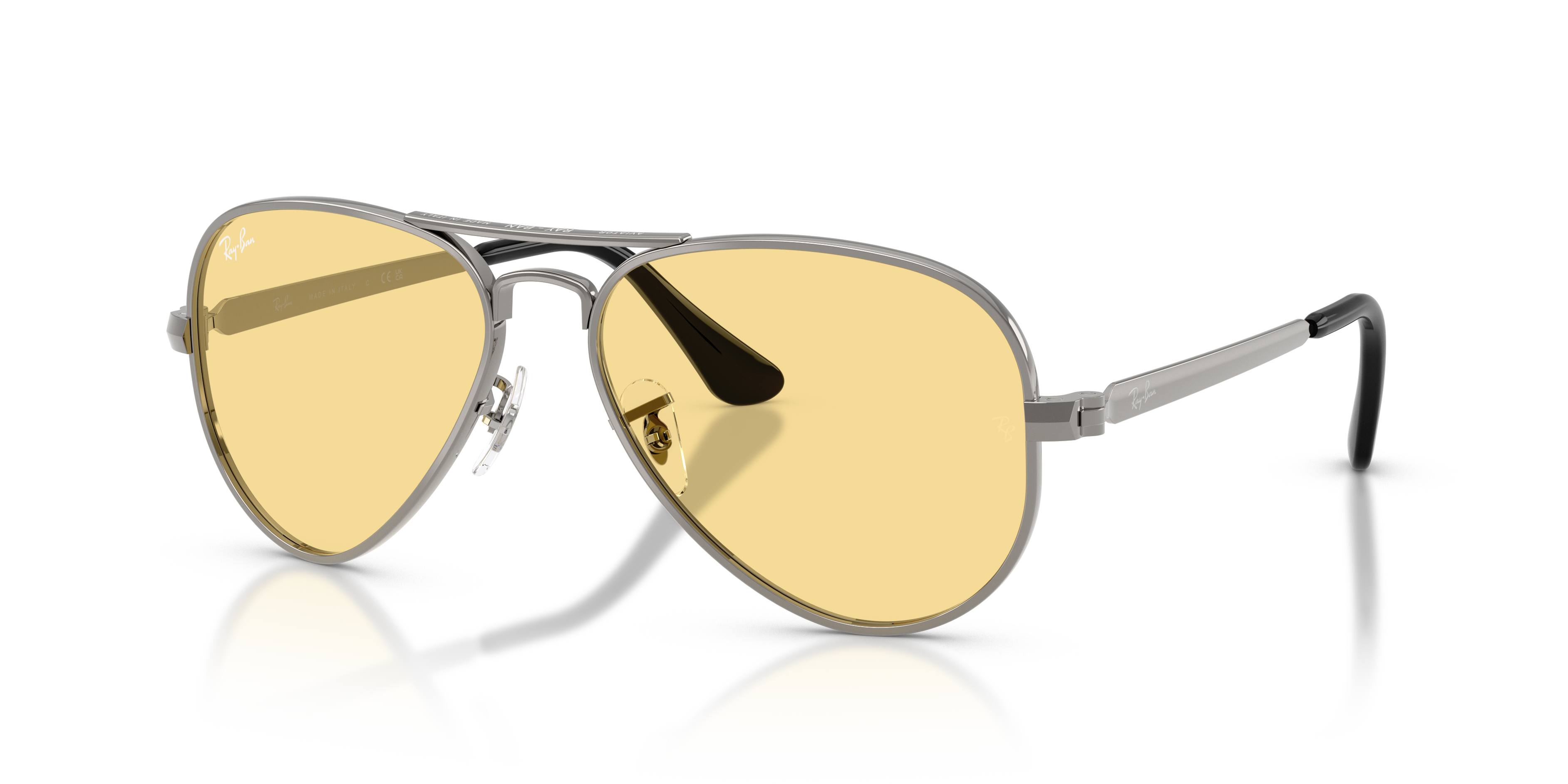 Ray-Ban Aviator Max Summer Capsule XL (58 - 16) met Geel Brillenglazen ...