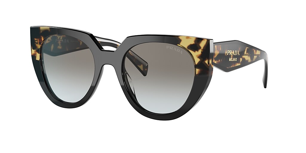 Prada PR 14WS 52 Grey Gradient & Black/Tortoise Sunglasses | Sunglass ...