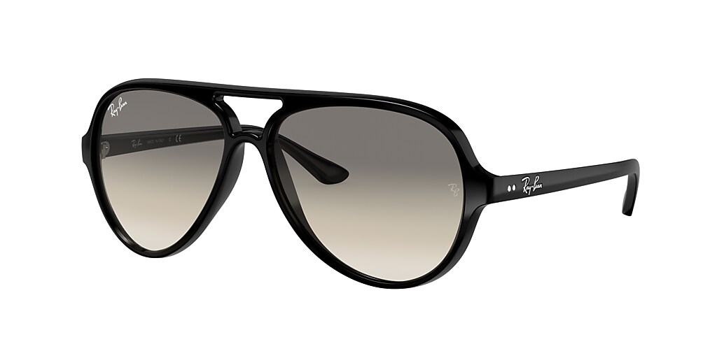 Ray-Ban RB4125 Cats 5000 Classic 59 Light Grey Gradient & Black ...