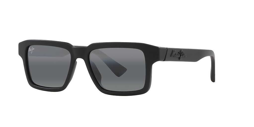 Maui Jim Kahiko 53 Grey Polar & Black Matte Polarized Sunglasses ...